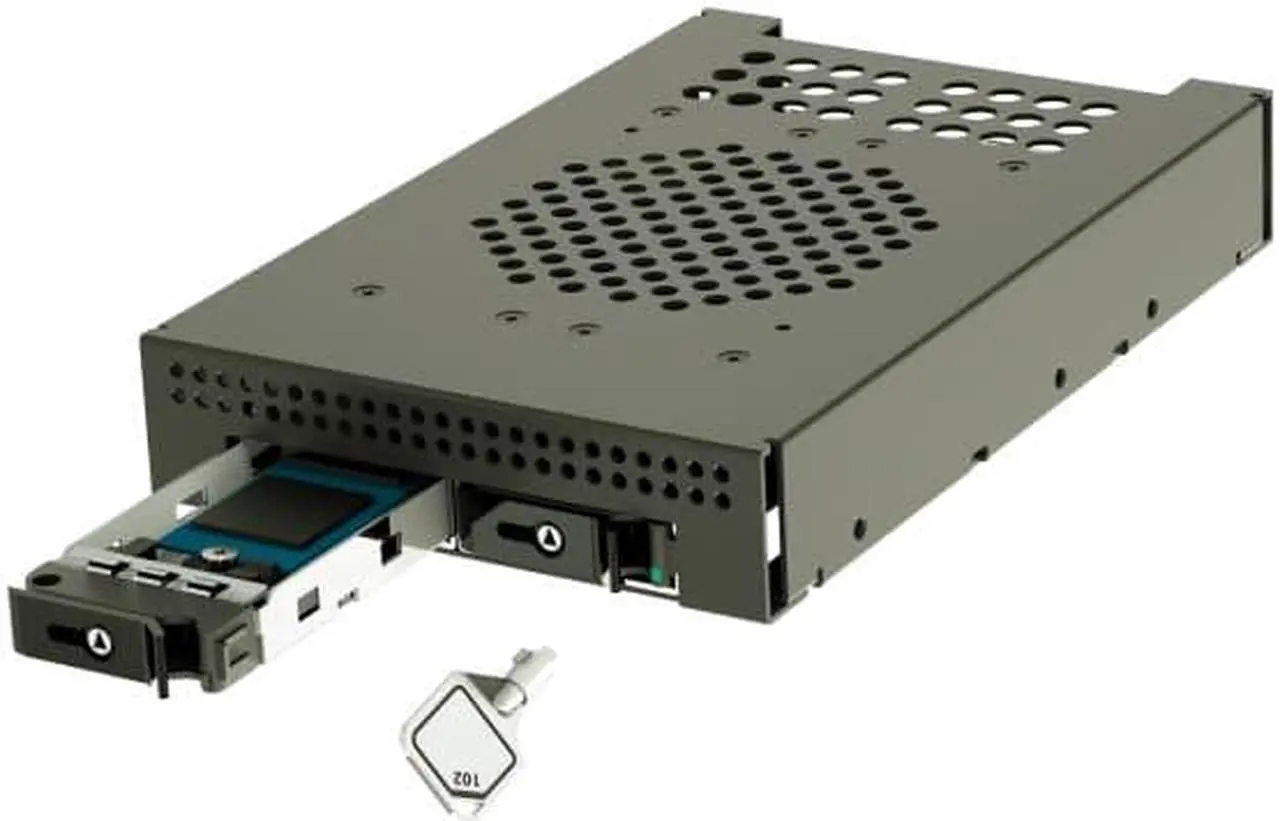 Athena Power BP-M22NVME8350, 3.5" Bay NVMe M.2 Backplane Cage for 2X ...