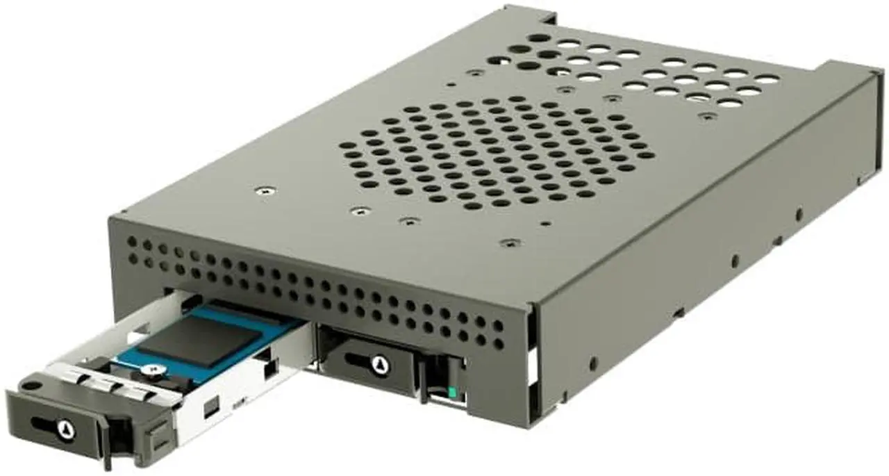 Athena Power BP-M22NVMEO350, 3.5" Bay NVMe M.2 Backplane Cage for 2x M ...