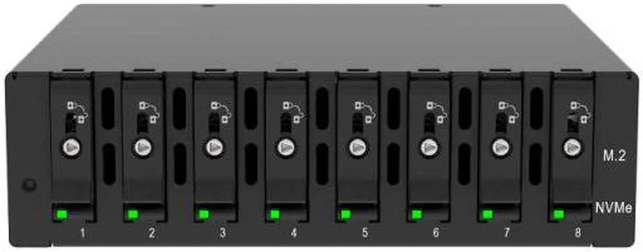 Athena Power BP-M28NVME525, Slimline 5.25" Bay Backplane Module for 8 x ...