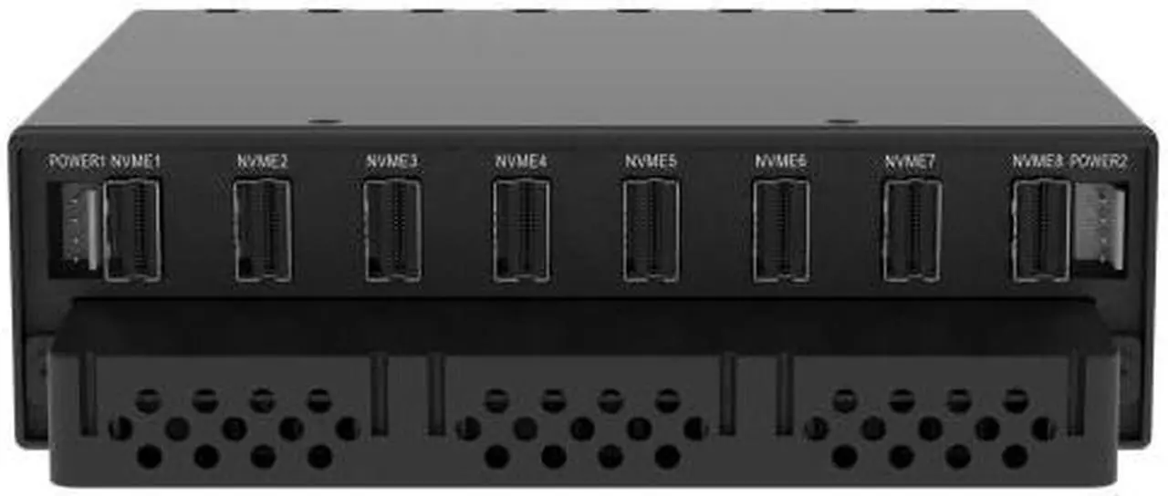 Athena Power BP-M28NVME525, Slimline 5.25" Bay Backplane Module for 8 x ...