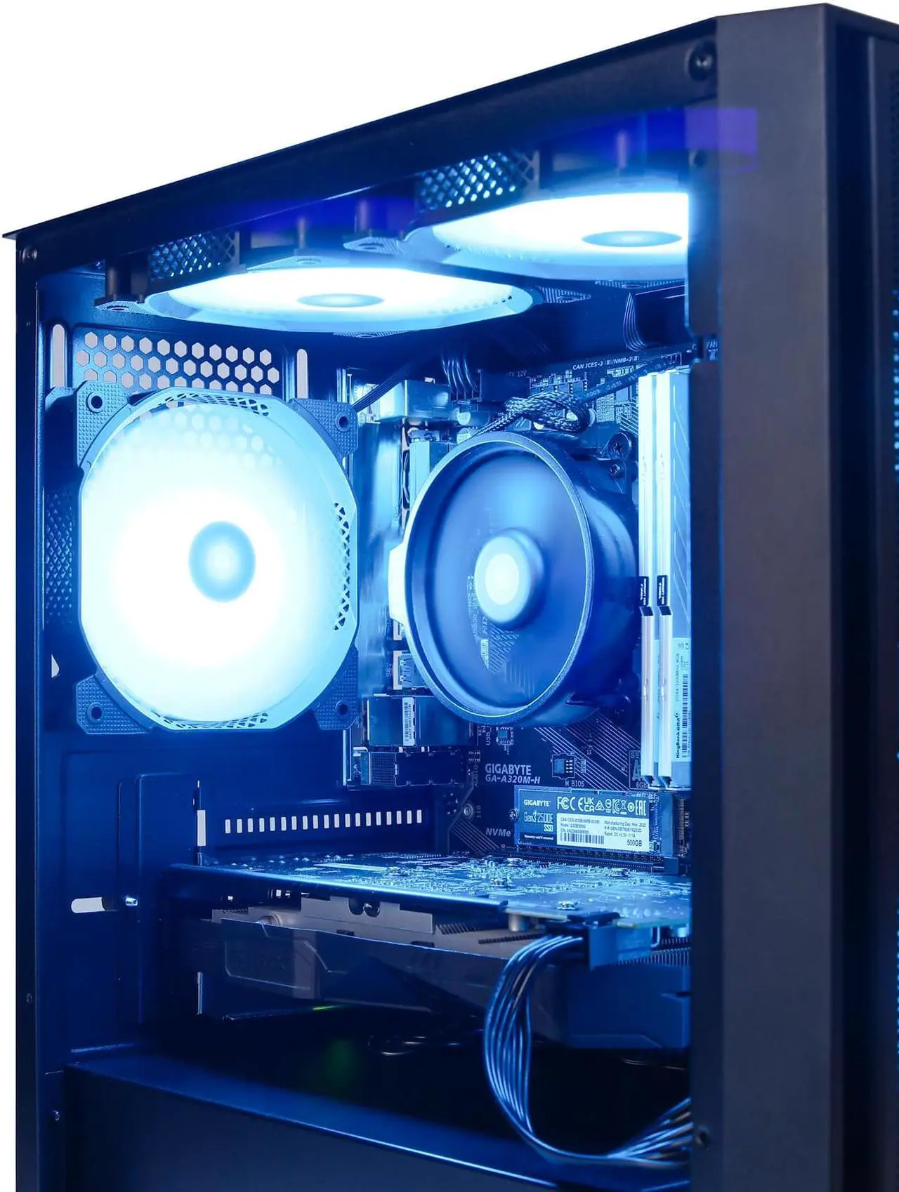 MXZ Gaming PC Desktop Computer, AMD Ryzen 3 4100 3.6GHz, RX 580,16GB ...