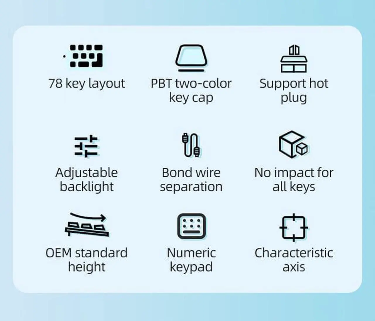 IPASON PC Mechanical Gaming Keyboards - 7-Color LED Backlit Mechanical ...