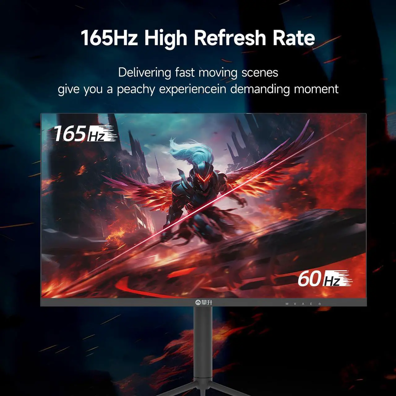 IPASON E2728S-M 27 2K 165HZ Gaming Monitor,2560*1440 IPS Display, HDCP andG-Sync Ready, FreeSync ...