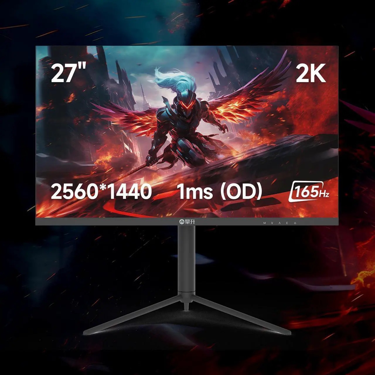 IPASON E2728S-M 27 2K 165HZ Gaming Monitor,2560*1440 IPS Display, HDCP andG-Sync Ready, FreeSync ...