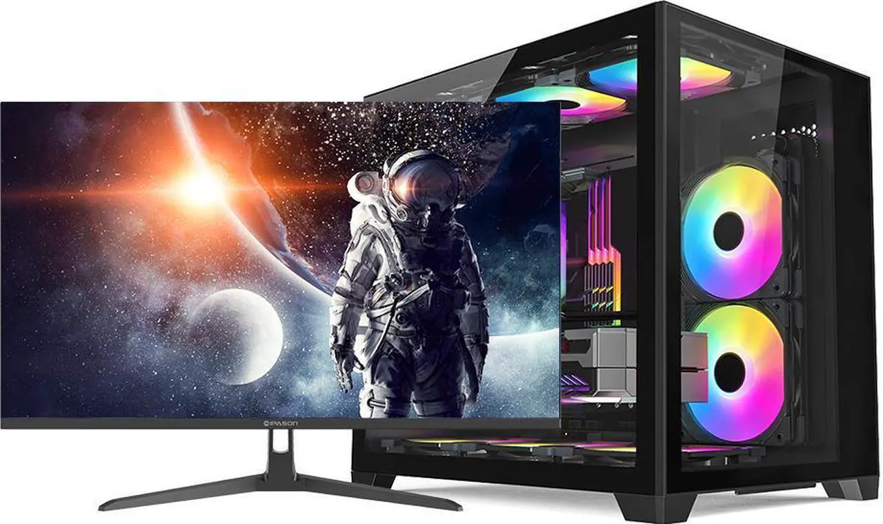 IPASON Gaming PC Desktop Intel Core i7 13700F(up to 5.2GHz) , NVIDIA RTX 4070 , 1TB NVME SSD ...