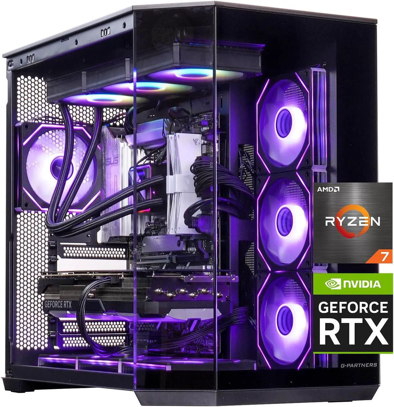 IPASON Gaming Desktop, AMD Ryzen7 9800X3D, NVIDIA RTX4080 Super, 32GB DDR5 RAM, 2TB M2 NVMe ...