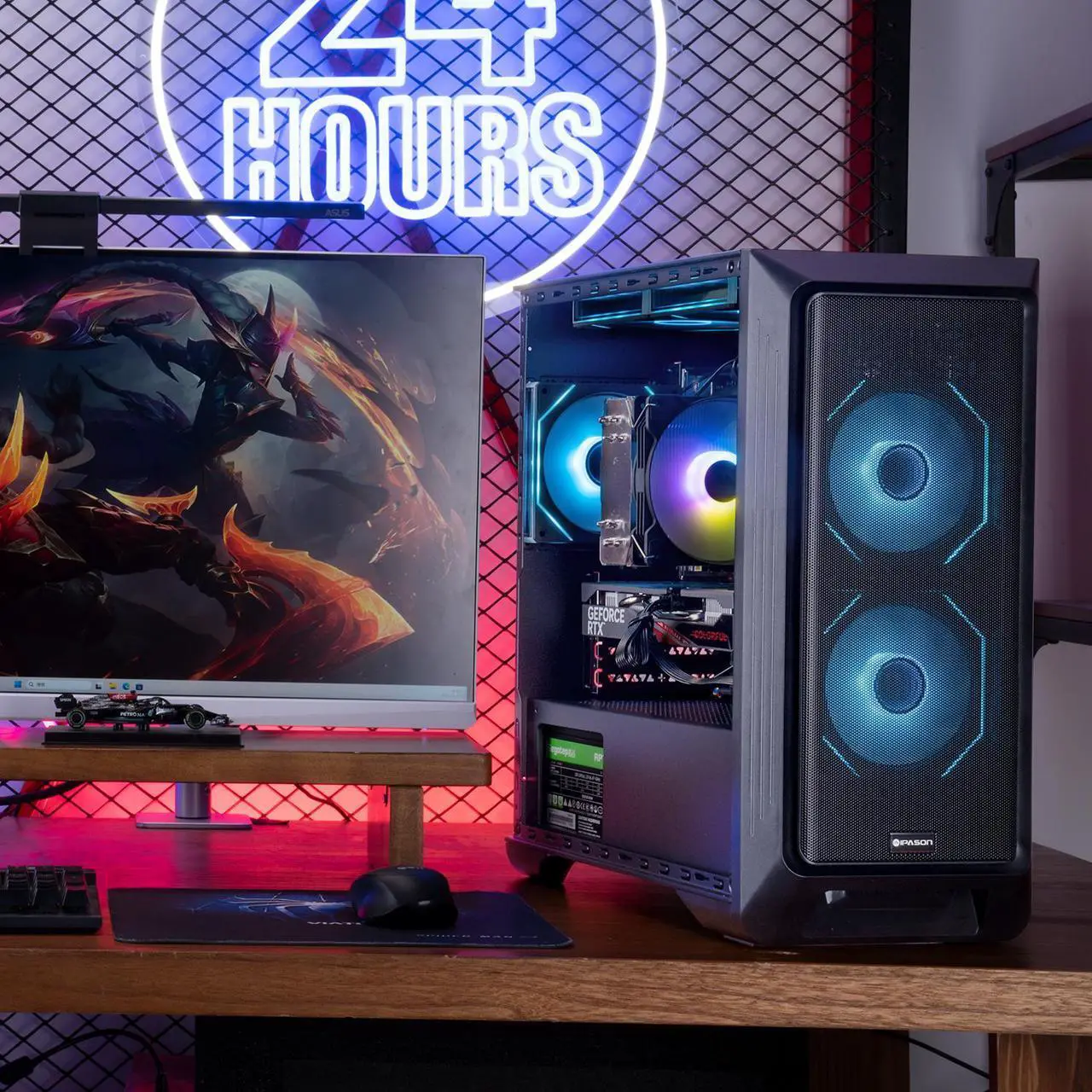 IPASON Gaming Desktop, Intel Core i5 13400F, GeForce RTX 4060, 1TB SSD ...