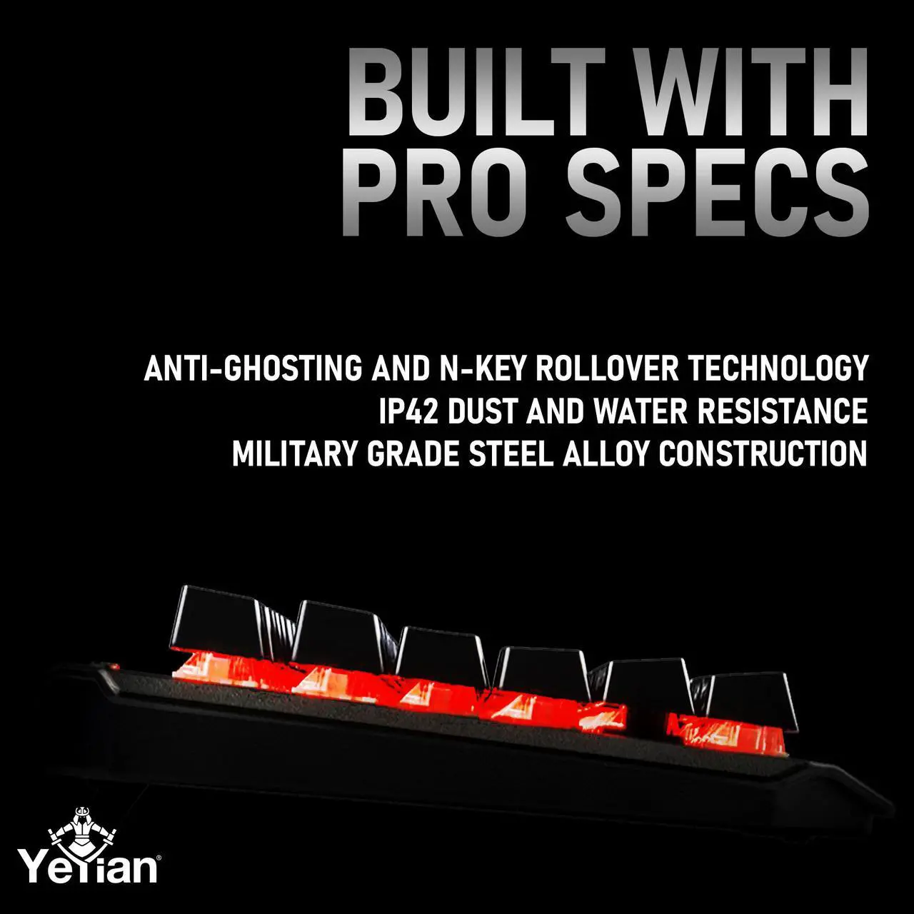 YEYIAN SPARK Mechanical Gaming Keyboard, 87 TKL RGB LED Backlit 16M ...