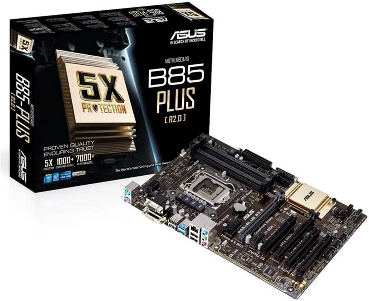 Refurbished: ASUS B85-PLUS LGA 1150 ATX Intel Motherboard with UEFI BIOS - Newegg.com