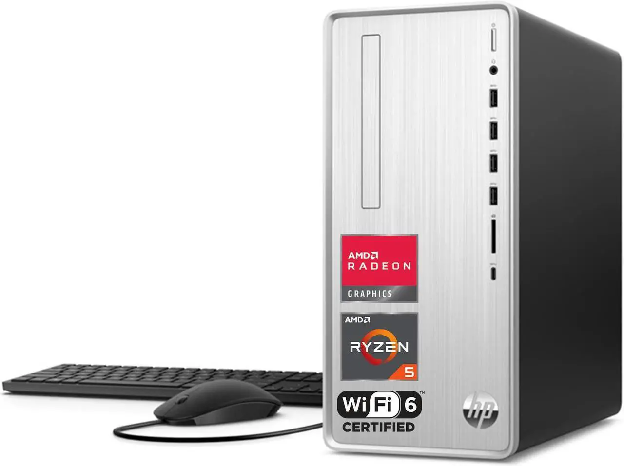 HP Pavilion Tower Desktop, AMD Ryzen 5 5600G, 32GB DDR4 RAM, 1TB PCIe ...