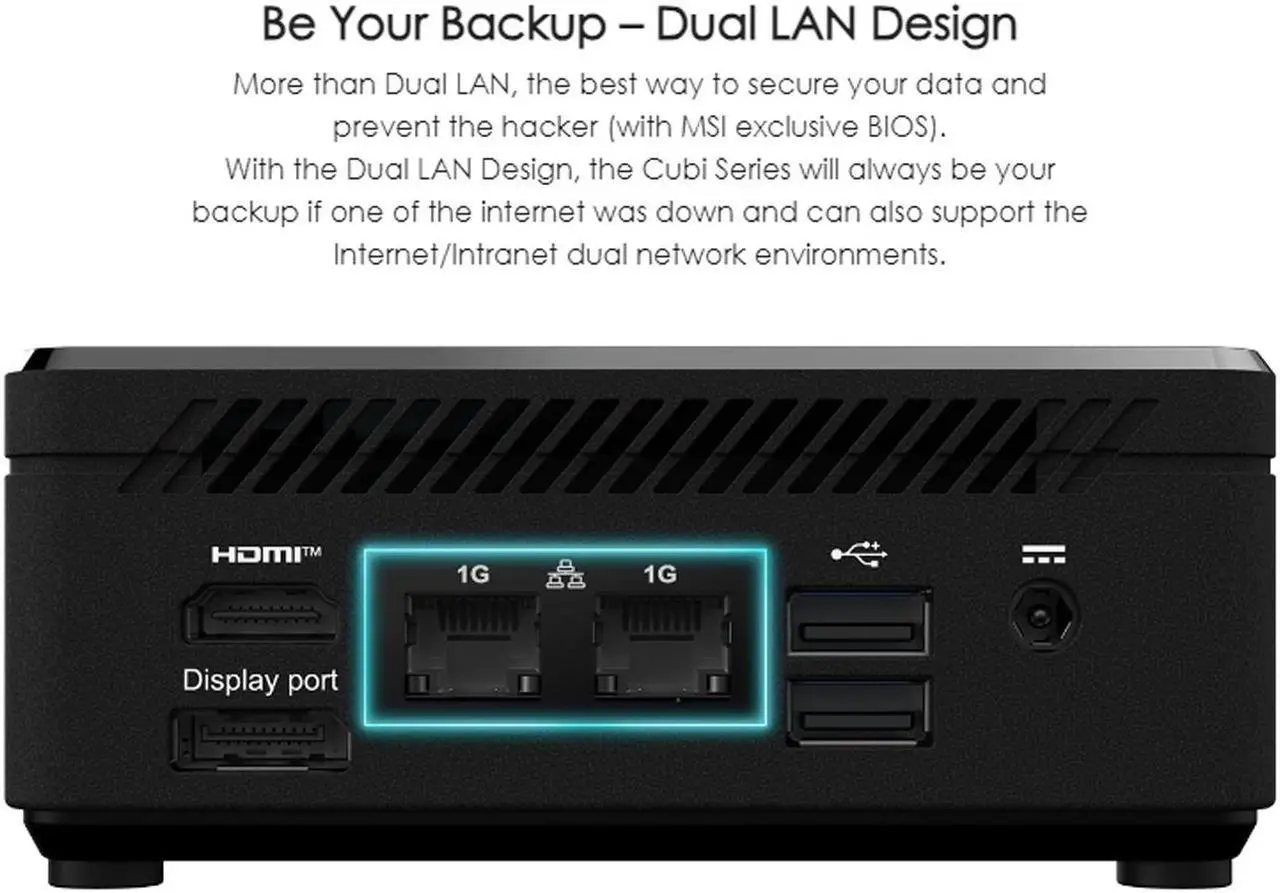 MSI Cubi B0A9 Mini Form Factor Business Desktop, Intel N100 Processor ...