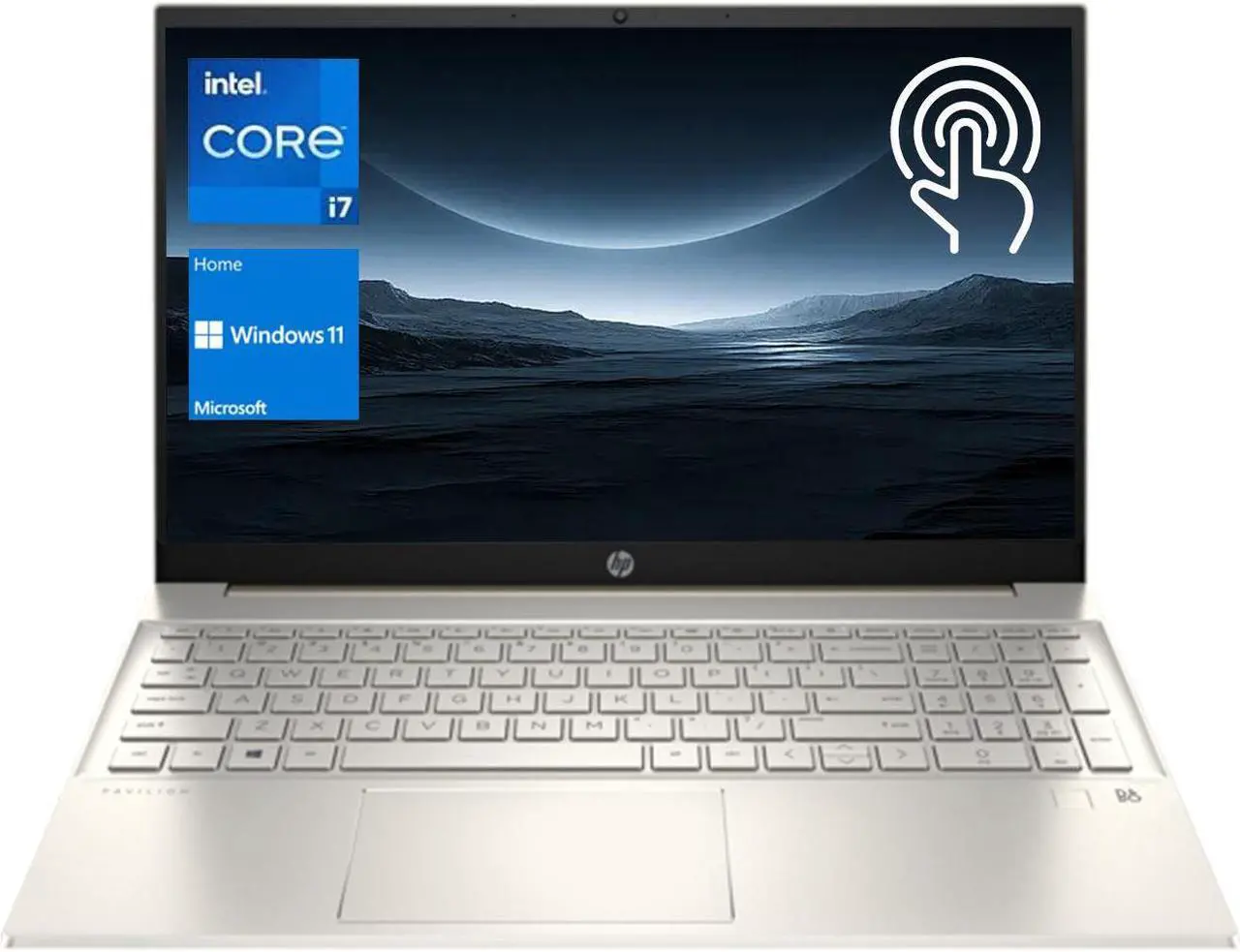 HP Pavilion 15t Laptop, 15.6" FHD Touchscreen, Intel Core i7-1355U Processor, 16GB RAM, 2TB SSD ...