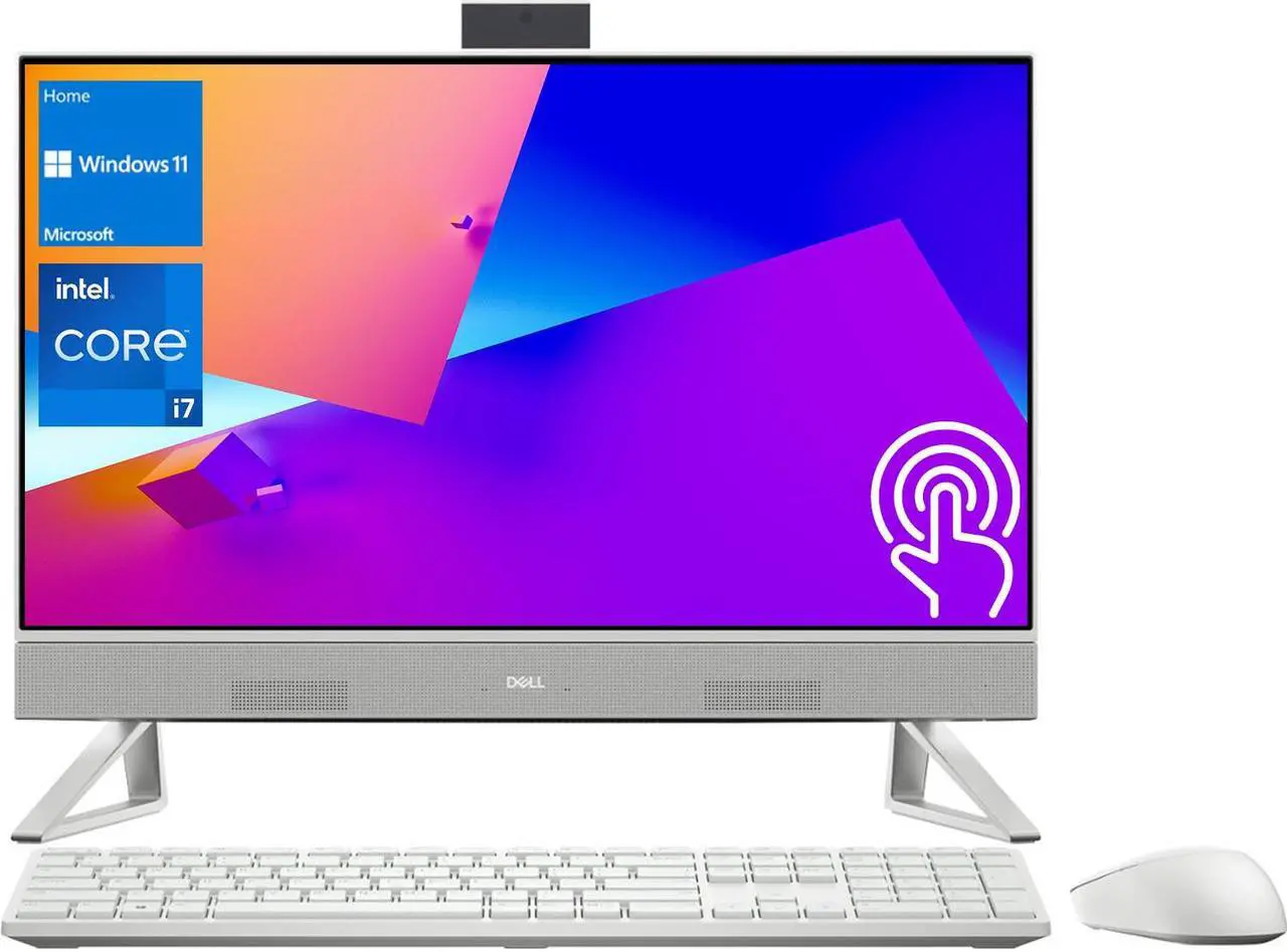 Dell Inspiron All-in-One Touchscreen Desktop, 23.8" FHD Display, Intel ...