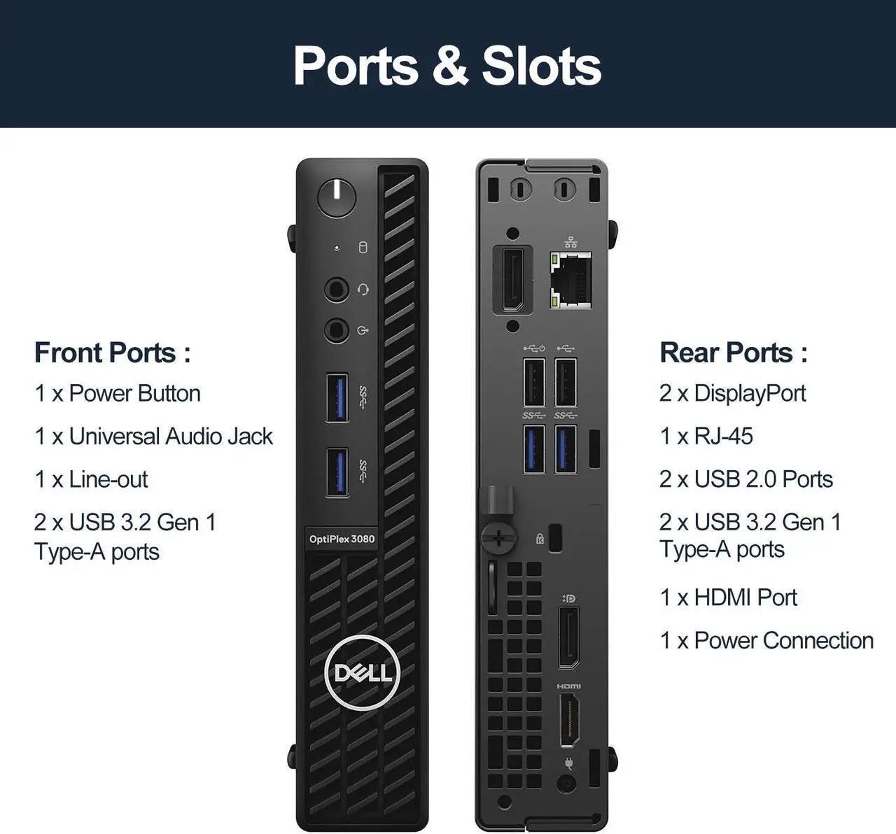 Dell OptiPlex 3080 Micro Form Factor Business Desktop, Intel Core i5 ...