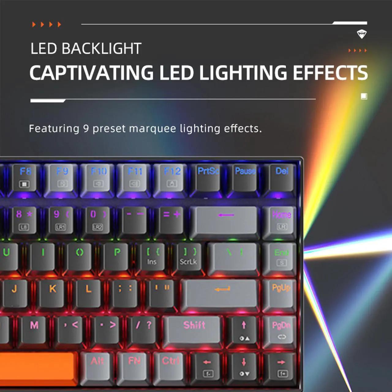 Machenike K500A 75% Mechanical Keyboard, 84 Keys Compact Gaming Wired ...
