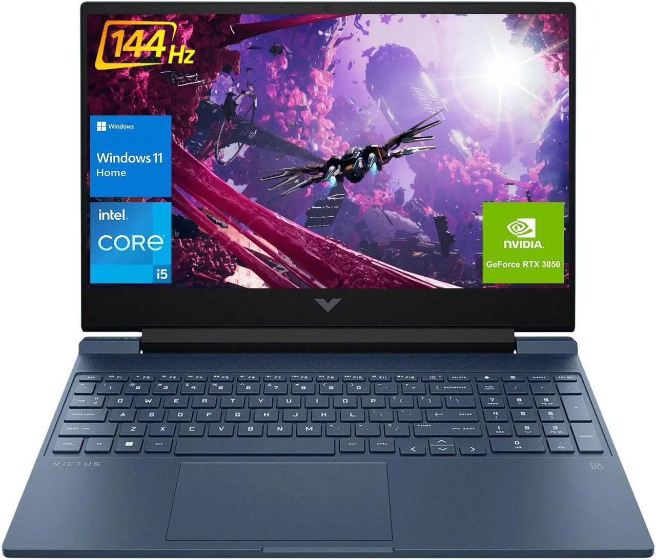 HP Victus 15.6 i5 Gaming Laptop, 15.6" FHD 144Hz, Intel Core i5-12450H ...