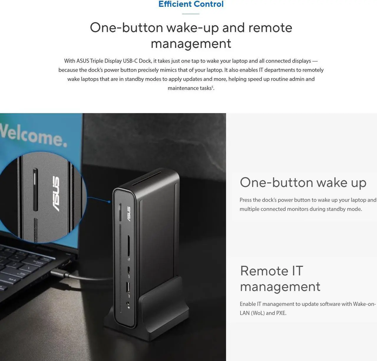 ASUS Triple Display USB-C Dock DC300 Docking Station, USB-C, USB-A ...