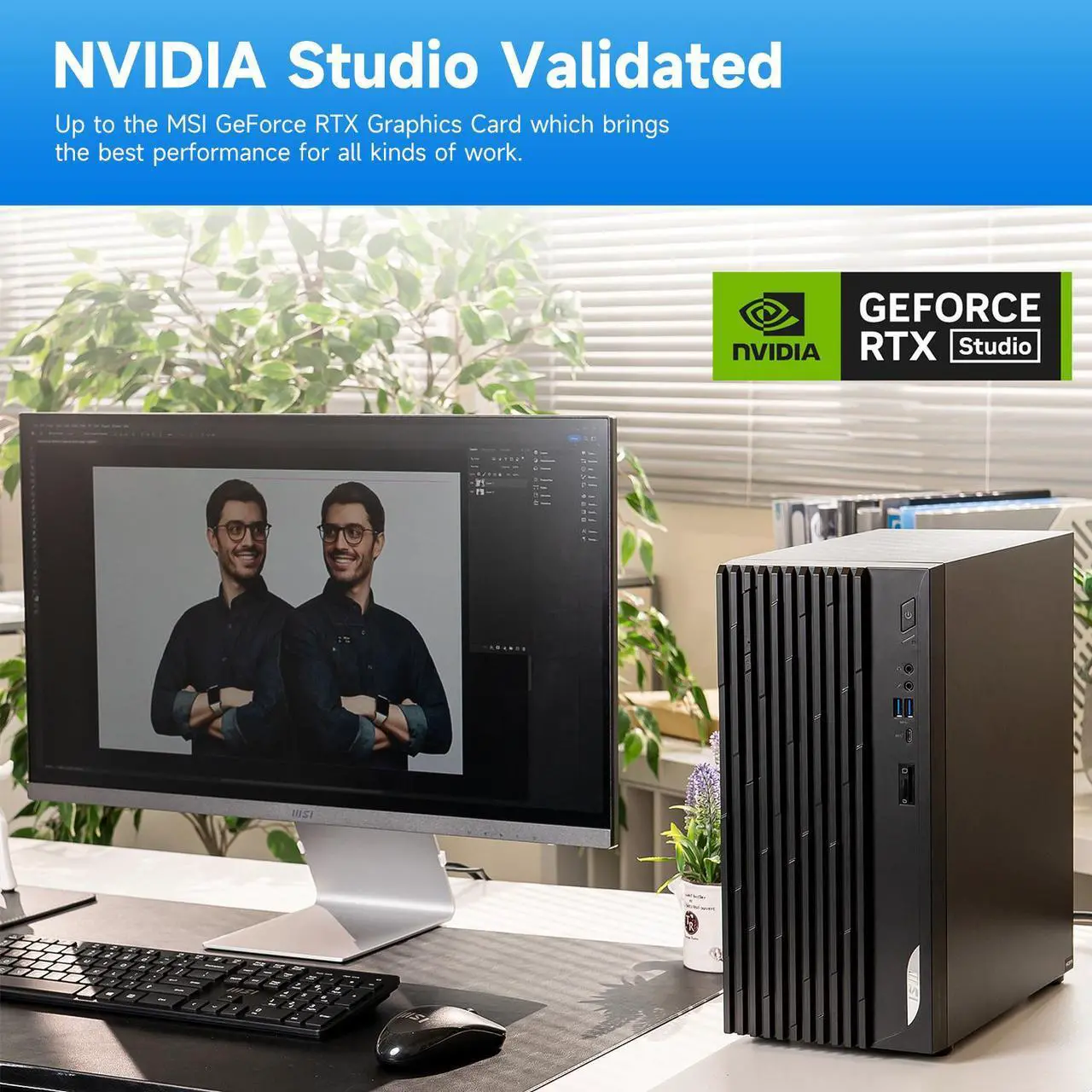 MSI PRO DP180 Premium Business Tower Desktop, Intel Core i7-13700F, NVIDIA GeForce RTX 4060 ...