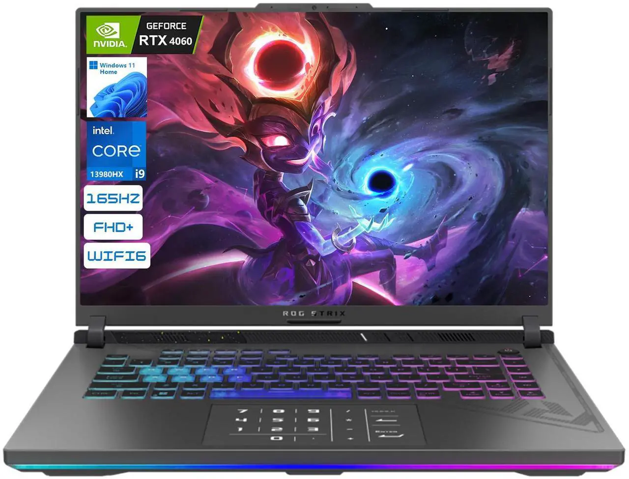 ASUS ROG Strix G16 VR-Ready Gaming Laptop, 16" FHD+ 165Hz Display ...