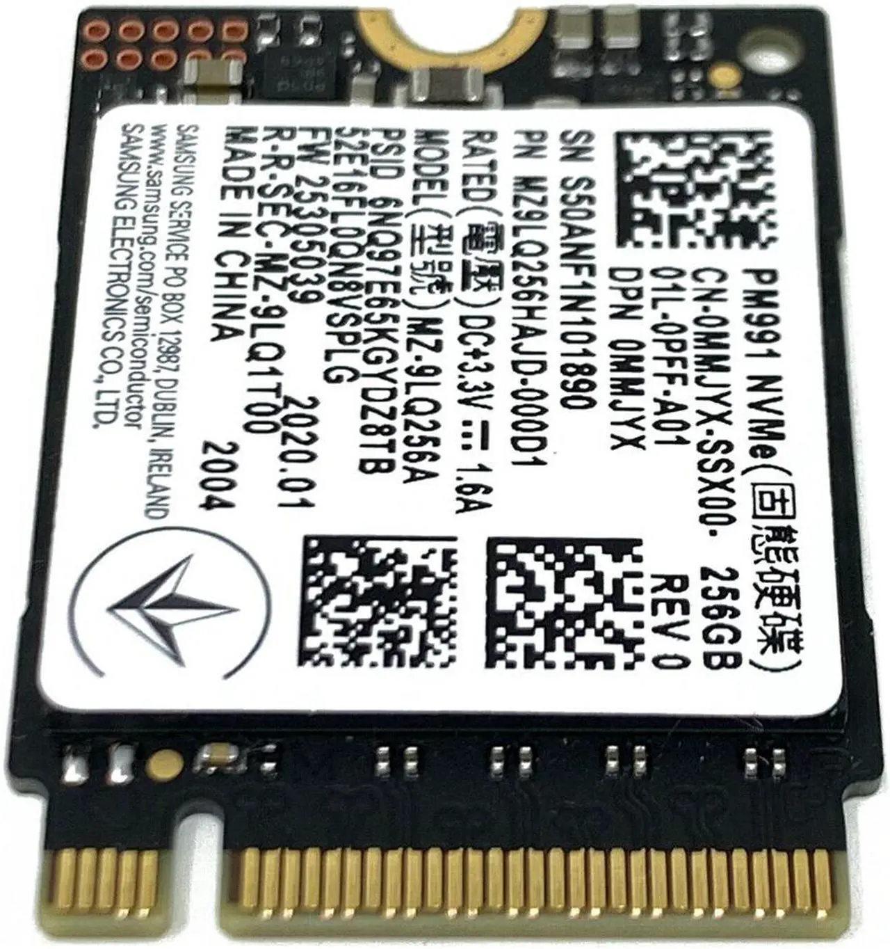 Samsung PM991 Internal SSD, 256GB PCIe Gen3 x4 NVMe Solid State Drive ...