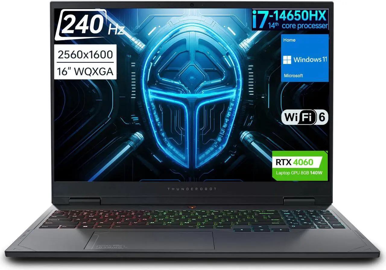 Thunderobot Hunter Blade 16 (2024) Gaming Laptop, 16" QHD+ 240hz ...