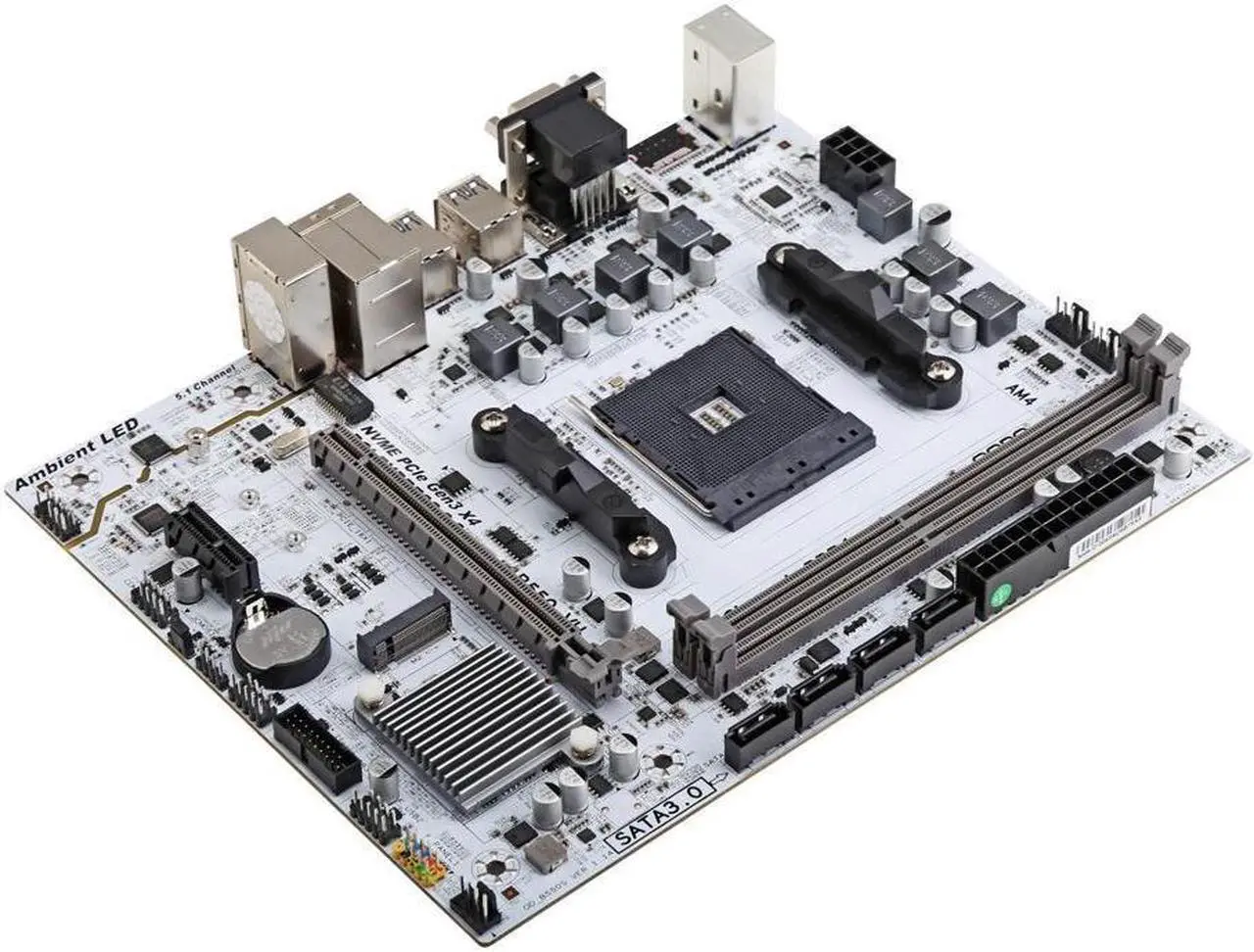 Hoengager B550 M-ATX AMD Motherboard + AMD Ryzen 7 5800X CPU Combo ...