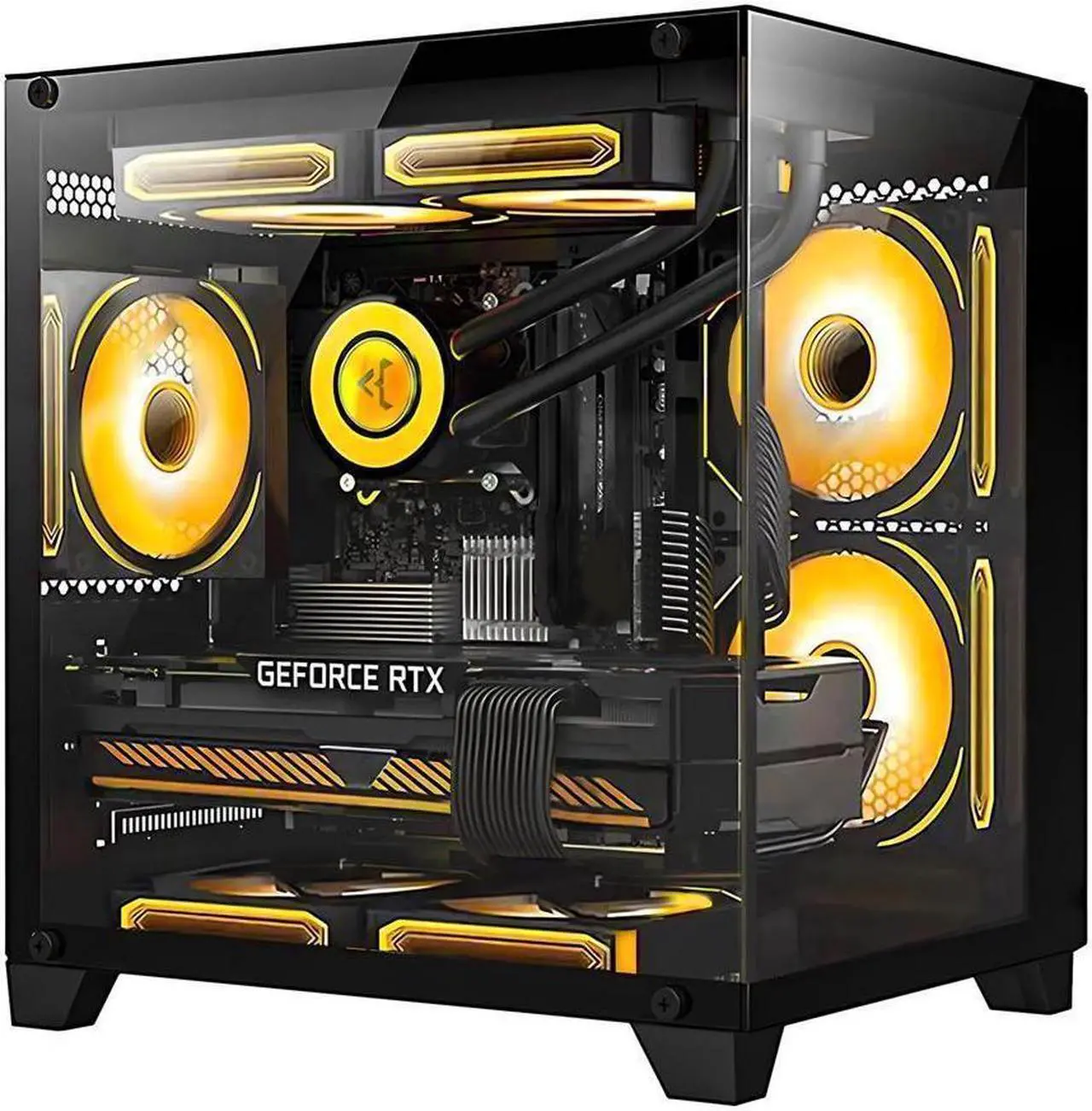 Hoengager Gaming PC- AMD Ryzen 7 5700G 3.8 GHz 8-Core- GeForce RTX 4070 ...
