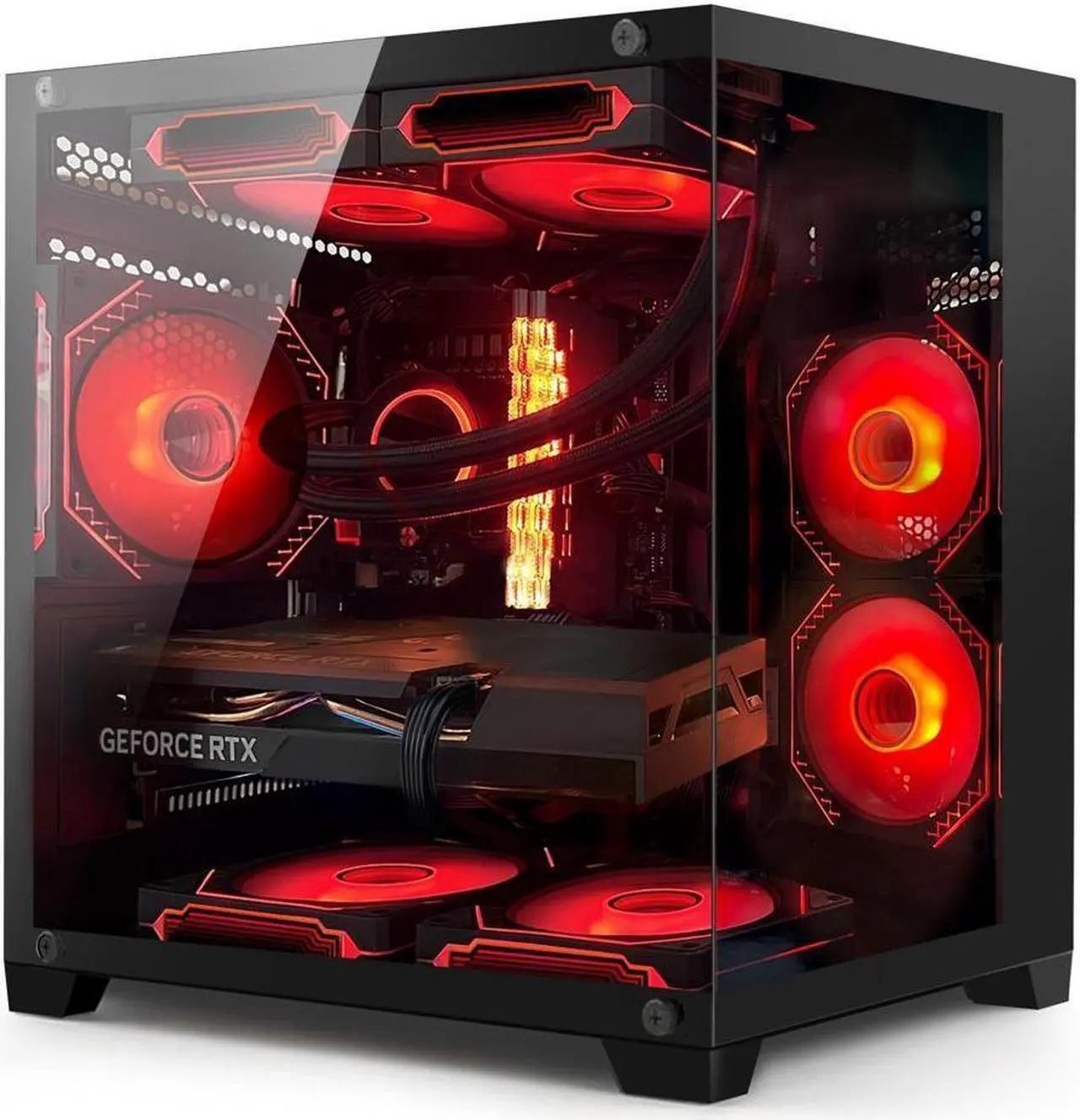 Hoengager Gaming PC - Intel i5 12400F 6-Core up to 4.4 Ghz - GeForce RTX 4060 8GB - 32GB DDR4 ...