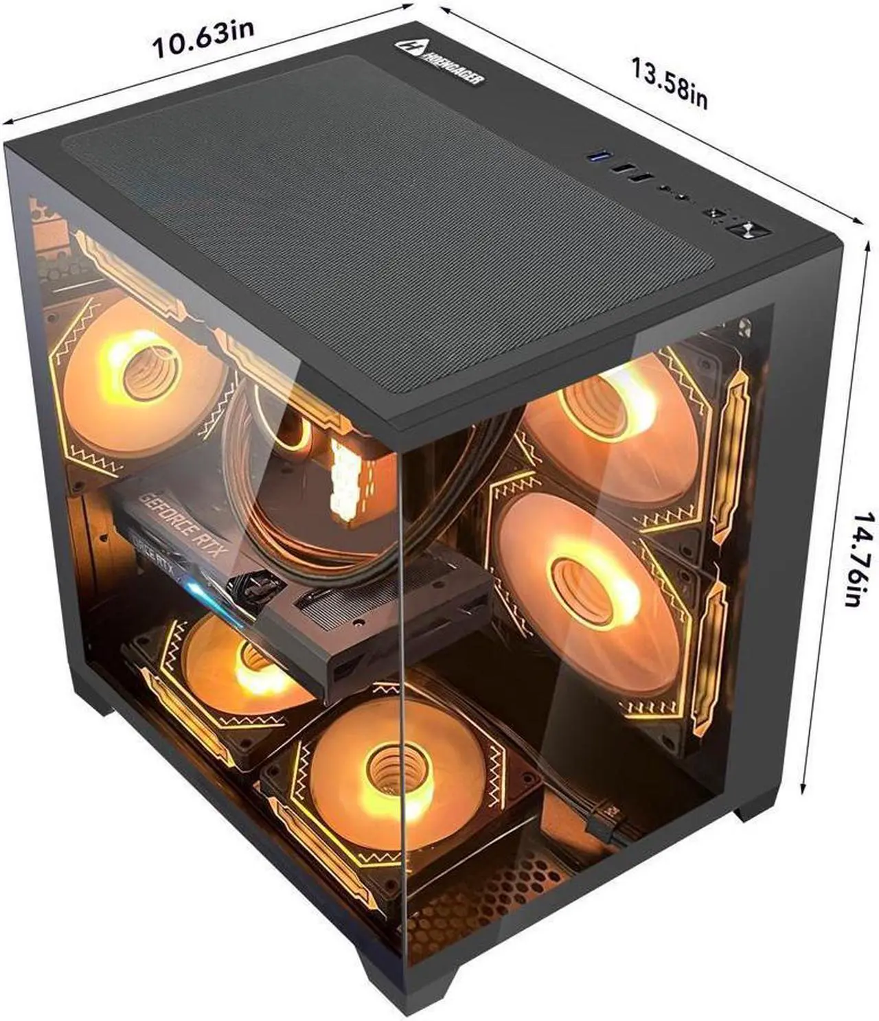 Hoengager Gaming PC - Intel Core i5-13400F 10-Cores up to 4.6 GHz ...