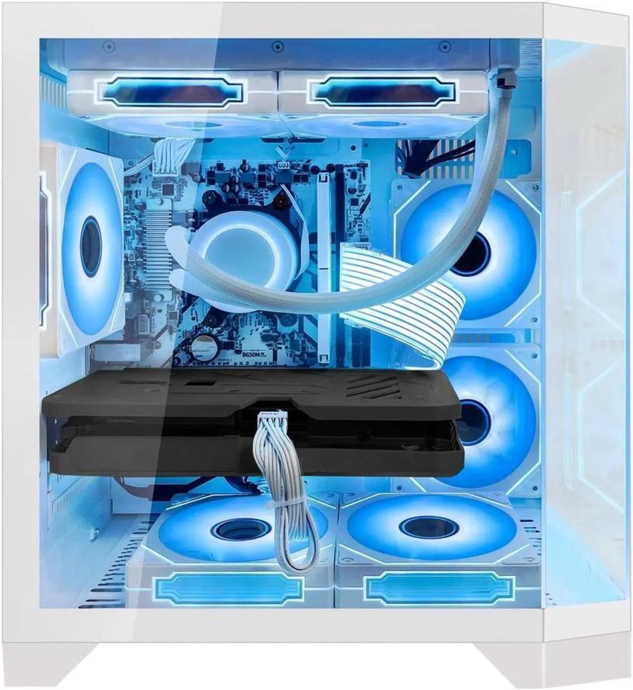 Hoengager Ocean of Stars Gaming PC -AMD Ryzen 5 7600X 4.7 GHz, RX 7700 ...