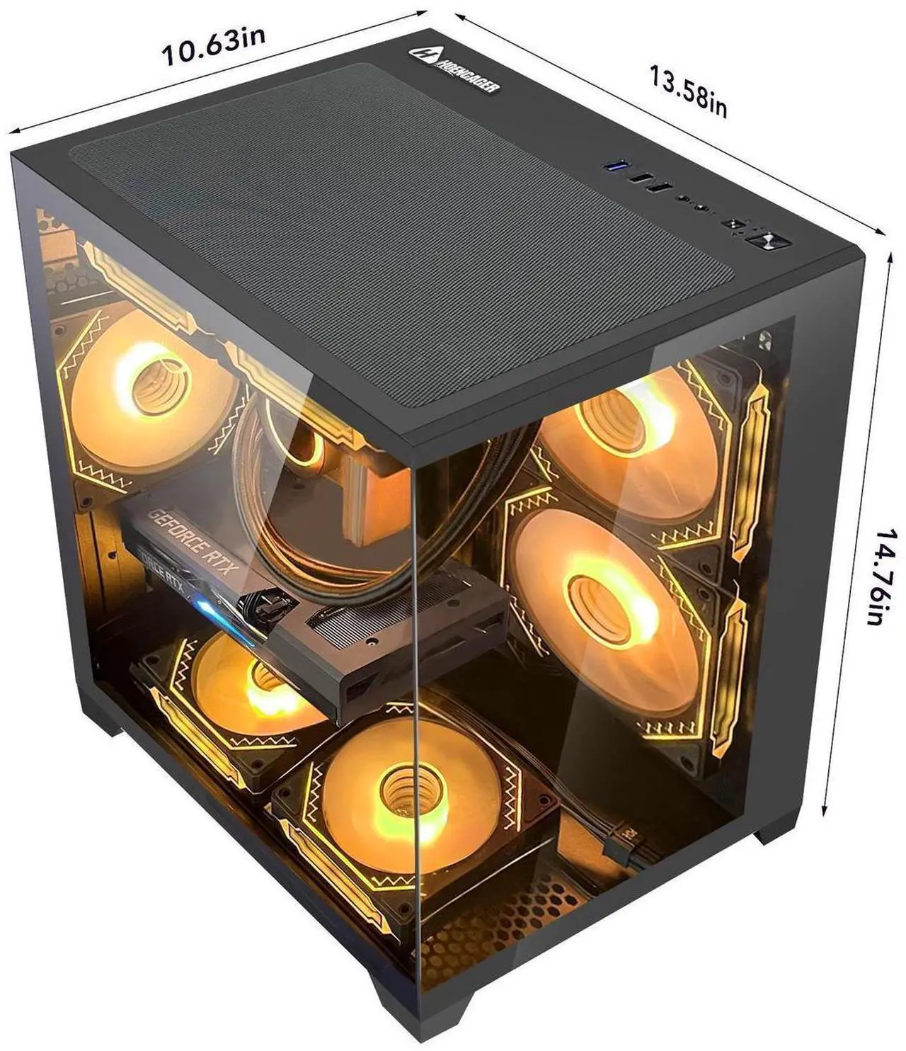 H.E. Gaming PC -AMD Ryzen 5 5600X 3.7 GHz-RX 6600 8GB -32GB DDR4 RAM ...