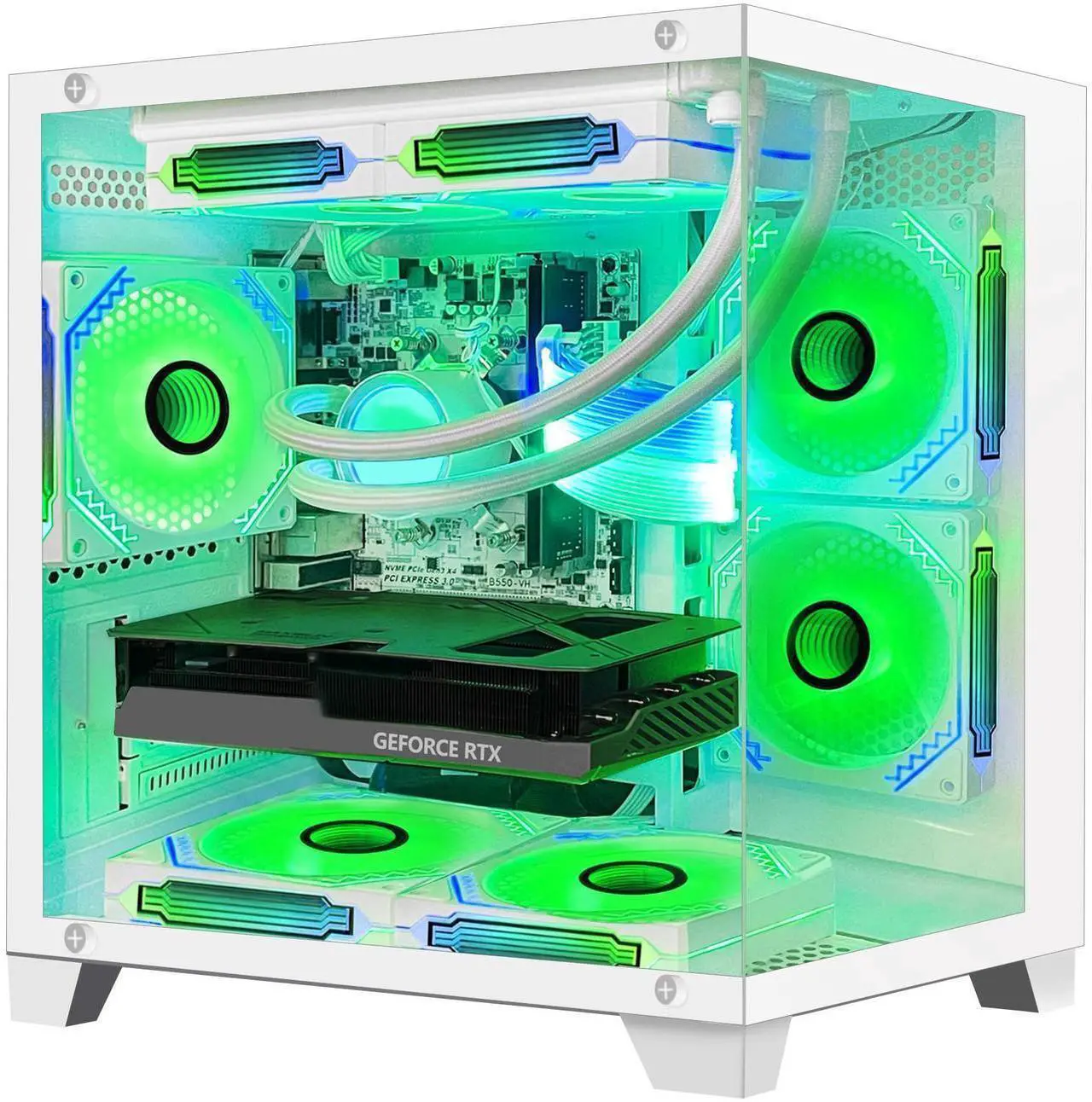 Hoengager Gaming PC AMD Ryzen 5 5600GT 3.6GHz, RTX 2060 6G , 3TB SSD ...