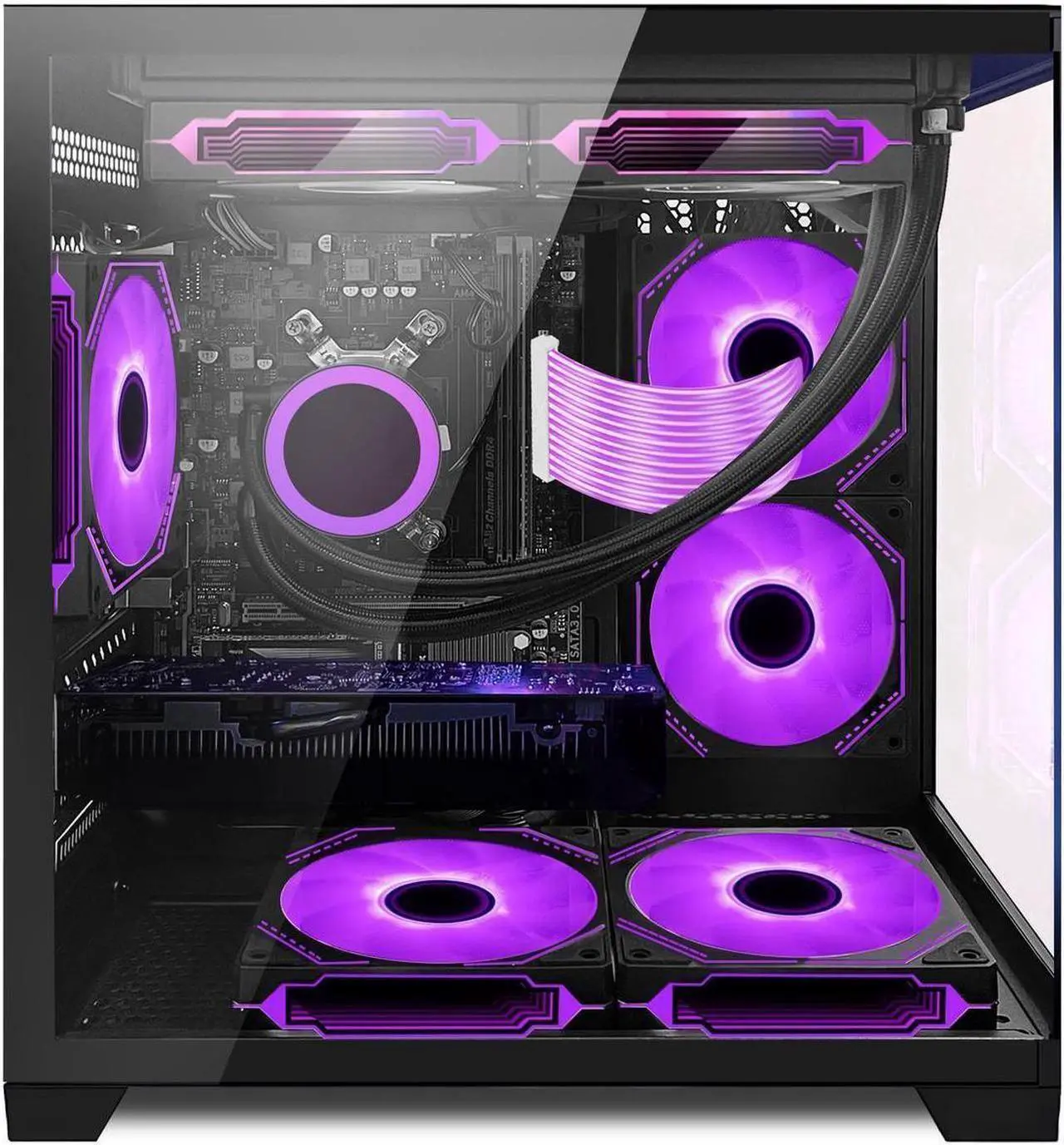 Hoengager RTX 5070 12GB Gaming PC Desktop - AMD Ryzen 7 5700X3D, 16GB ...