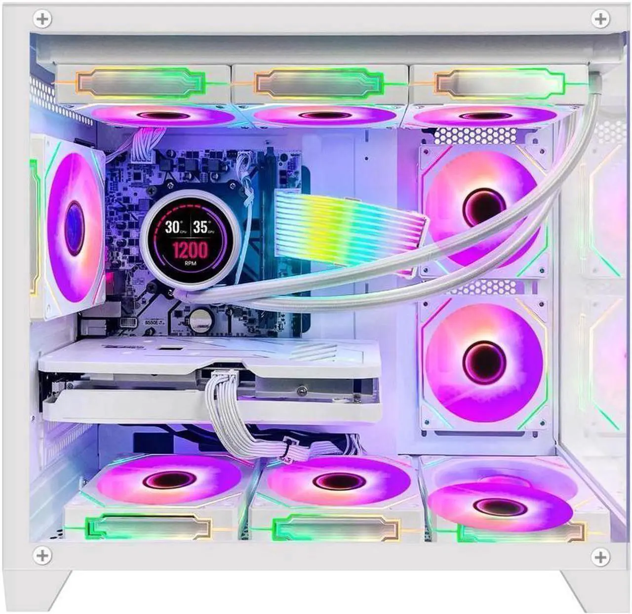 Hoengager Nereid Gaming PC -AMD Ryzen 7 5700X 3.4 GHz, RTX 4060 8G ...