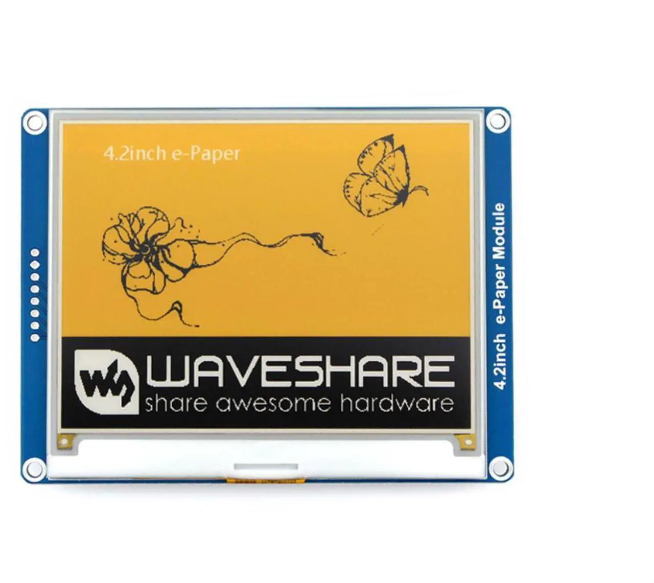 400x300, 4.2inch E-Ink display module for Raspberry, yellow/black/white ...