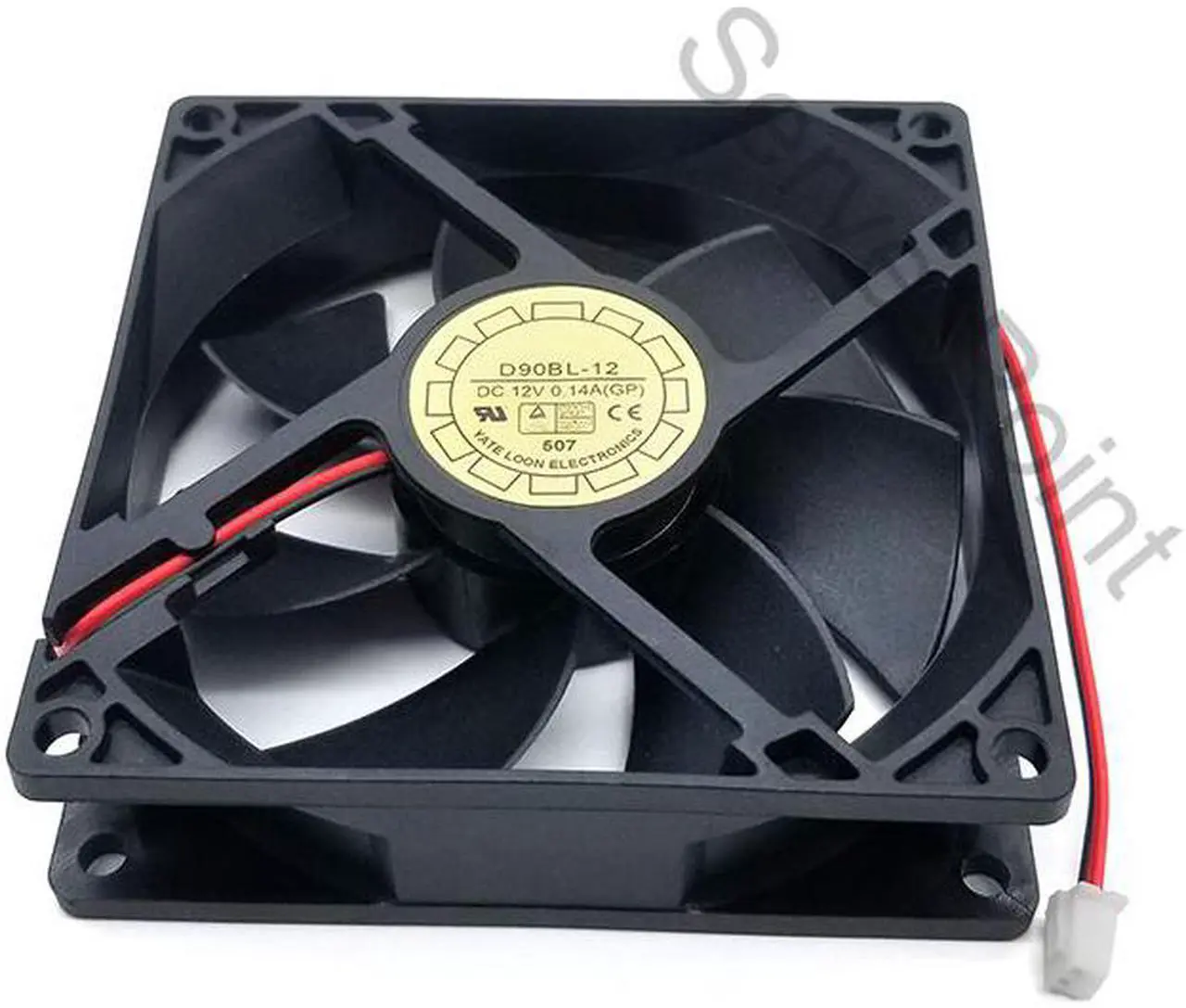 For Yate Loon D90BL-12 DC 12V 0.14A 90x90x25mm 2-Wire Server Cooler Fan ...