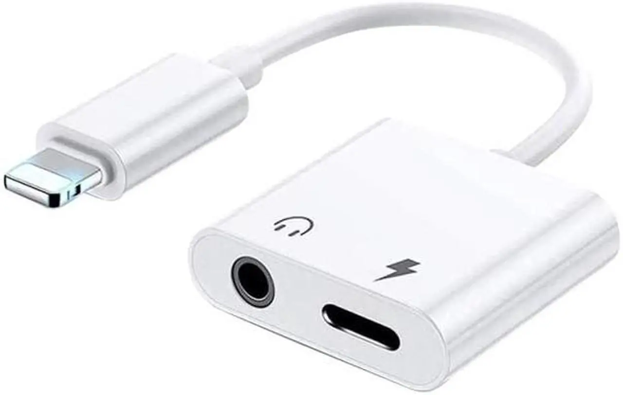 Headphone Adapter for IPhone 2 in 1 to 3.5Mm Headphone Connection ...