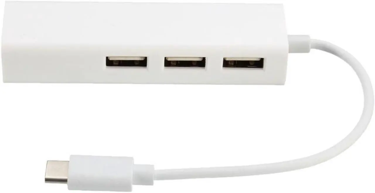 3 port Type-C USB 3.Fast Ethernet +USB 2.0 HUB 10 /100MB RJ45 USB LAN ...