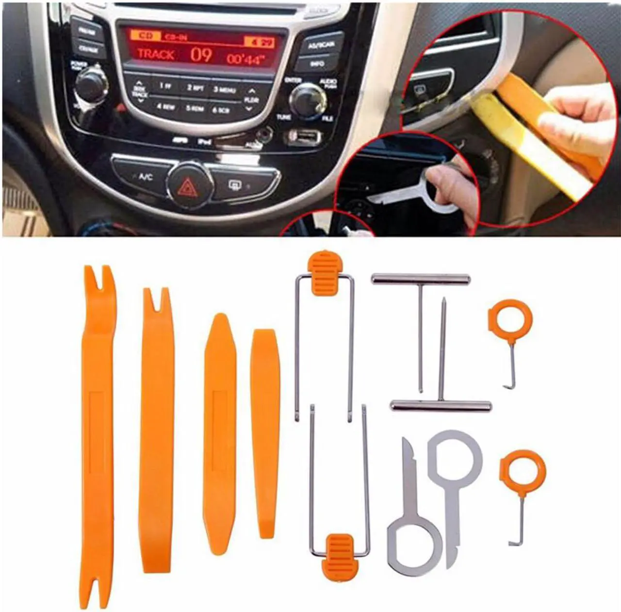 Car Repair Disassembled Car Radio Door Clip Panel Trim Dash Audio ...