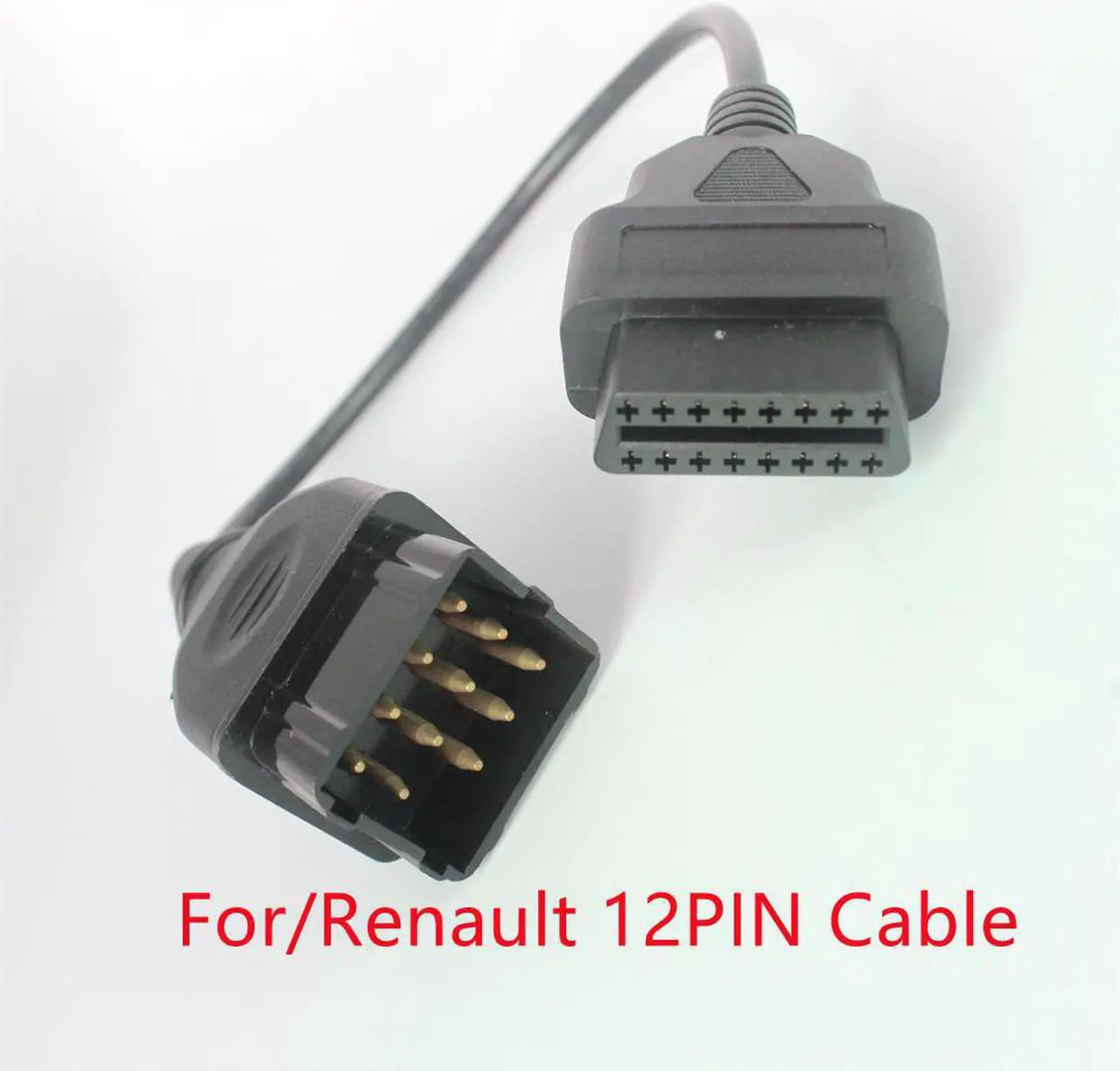 Car OBD2 Connector cable 12Pin to 16Pin can clip Adapter obd 2 OBDII ...