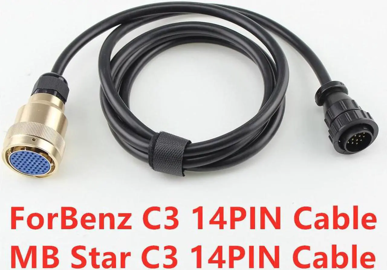 For Benz MB Star C3 14PIN Cable OBD II 14 Pin connect Cable car ...