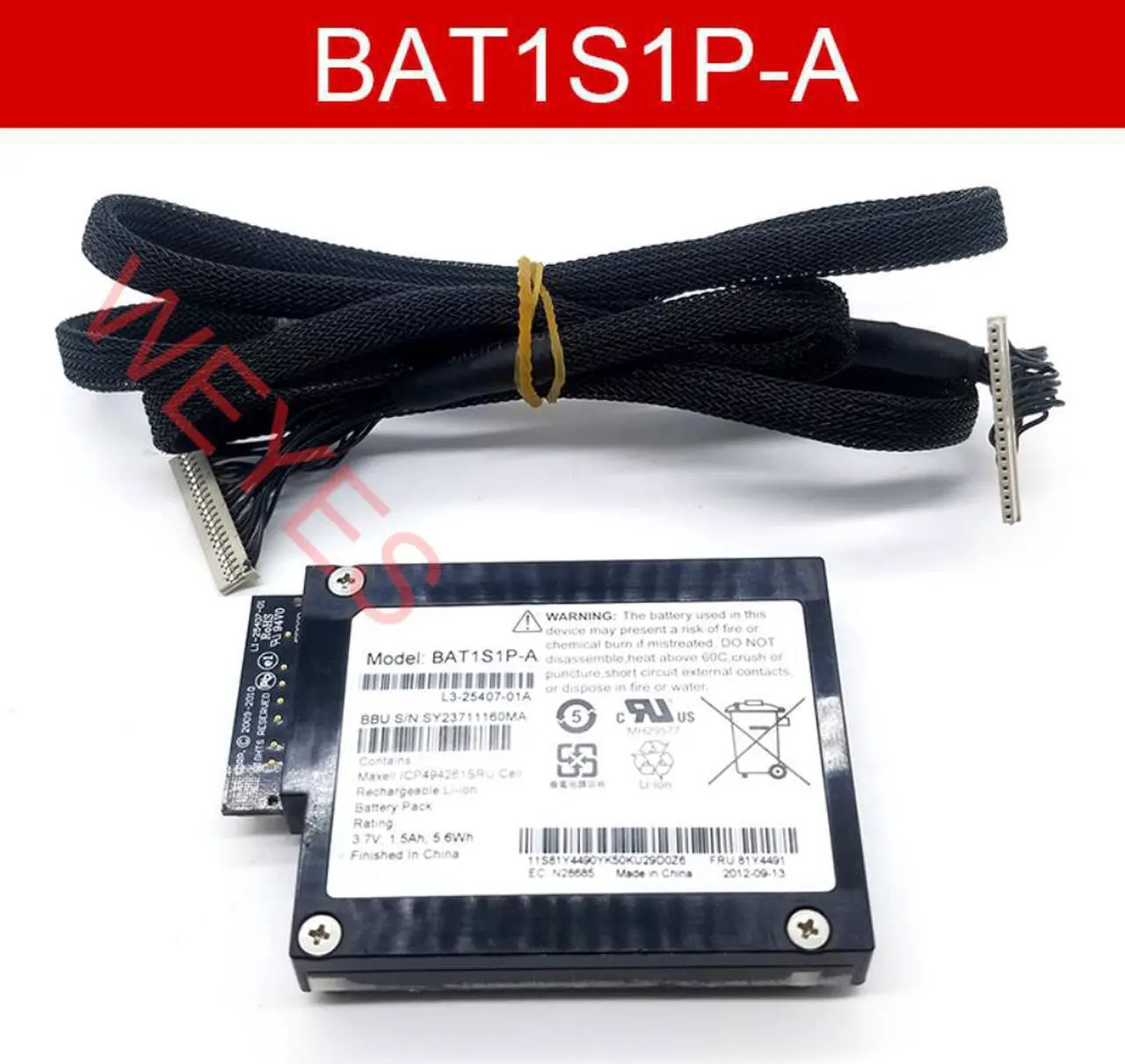 81Y4491Backup Unit for SY23711160MA BAT1S1P-A IBBU09 with cable 90Y7309 ...