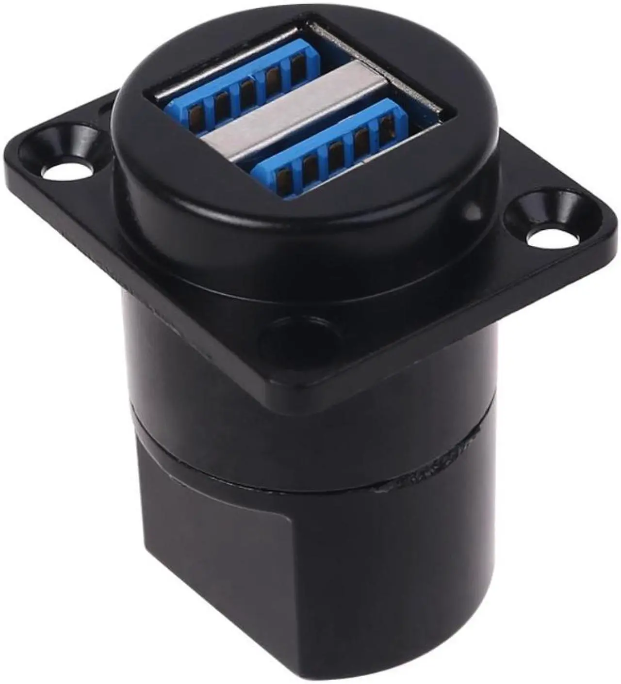 USB socket D type Metal dual USB 3.0 socket female to female USB3.0 ...