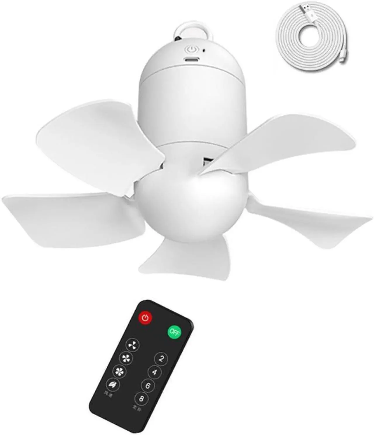 Portable Camping Fan Mini USB Powered Tent Fans for Camping Ceiling Fan ...