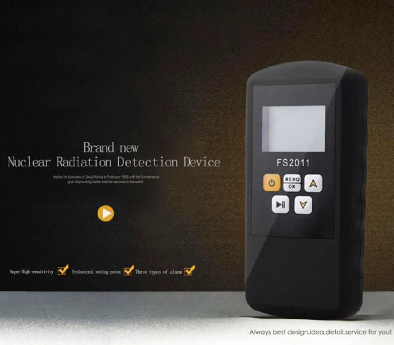 FS2011 Negative Ion Nuclear Radiation Detector Radioactive Substance ...