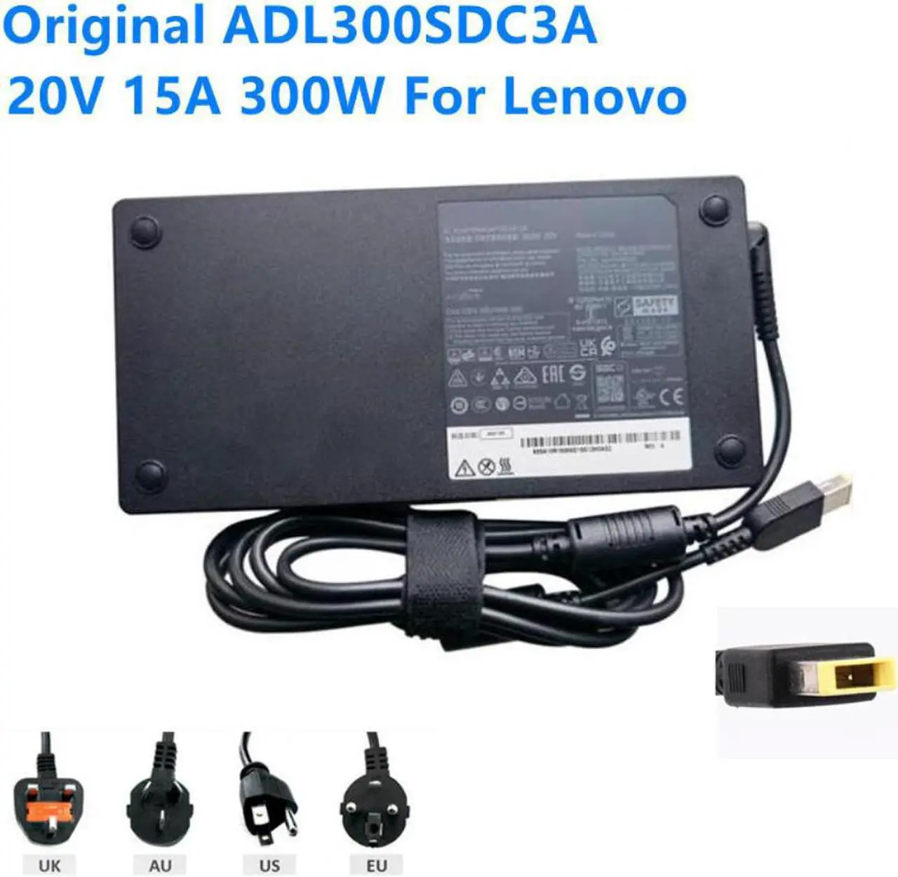300W AC Adapter For Lenovo 20V 15A ADL300SDC3A ADL300SLC3A R9000P ...