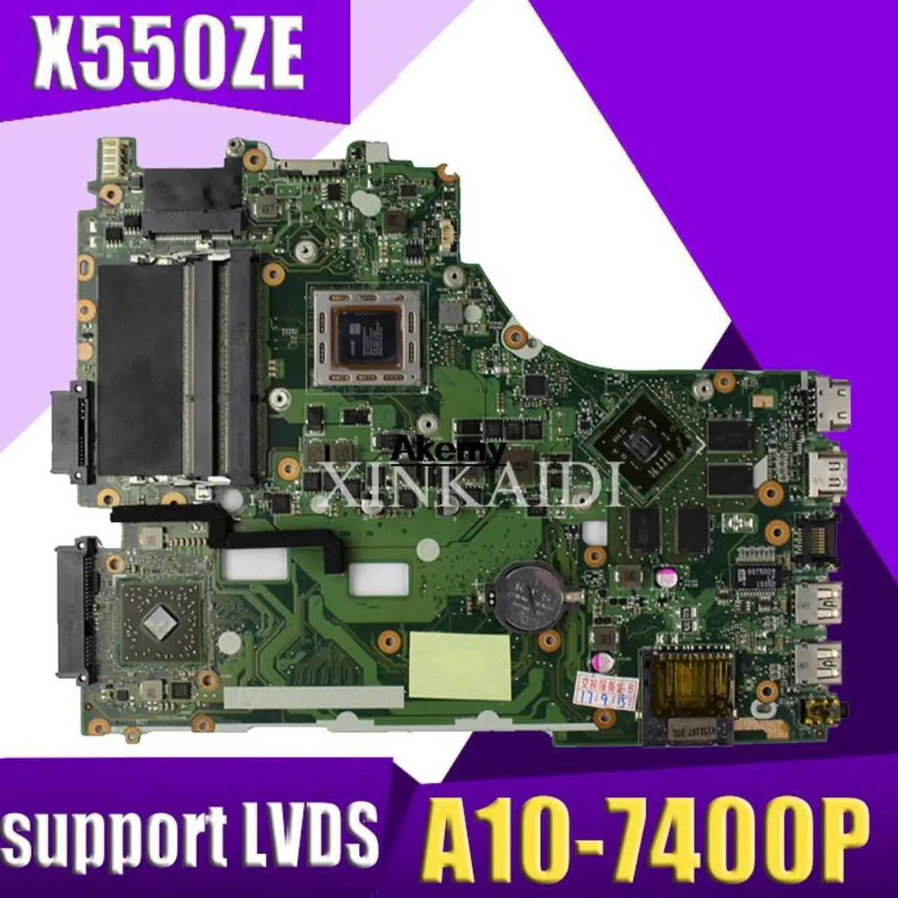 XinKaidi X550ZE For ASUS VM590Z X550ZE laptop motherboard X550/X750 ...