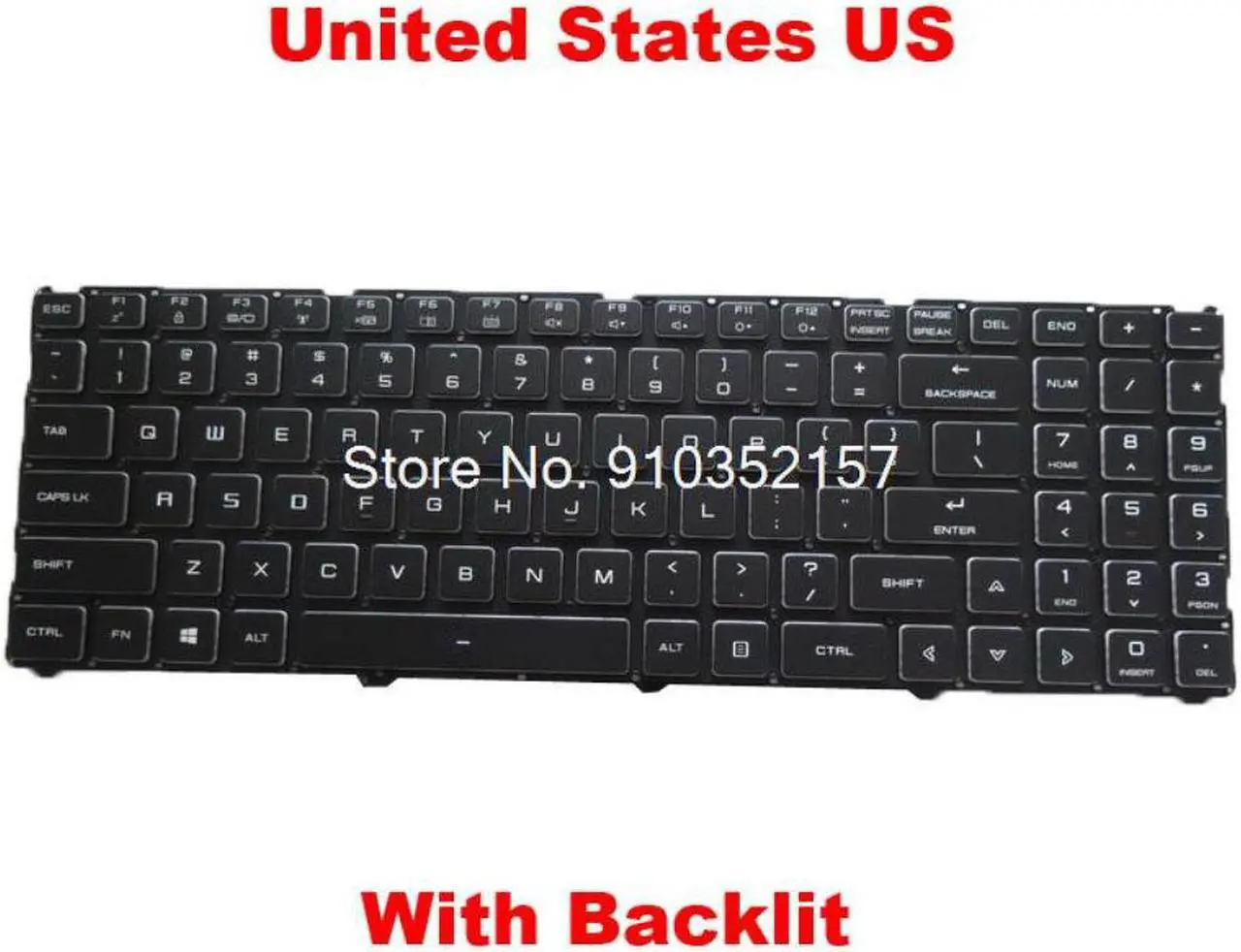 Laptop Backlit Keyboard For Gateway GWTN156-2 GWTN156-2BK GWTN156-3 ...