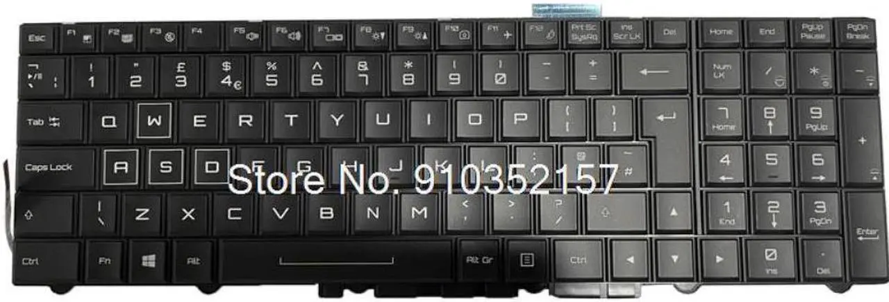 UK P870DM Backlit Keyboard For CLEVO P750TM P750TM-G P750TM1-G P751TM ...