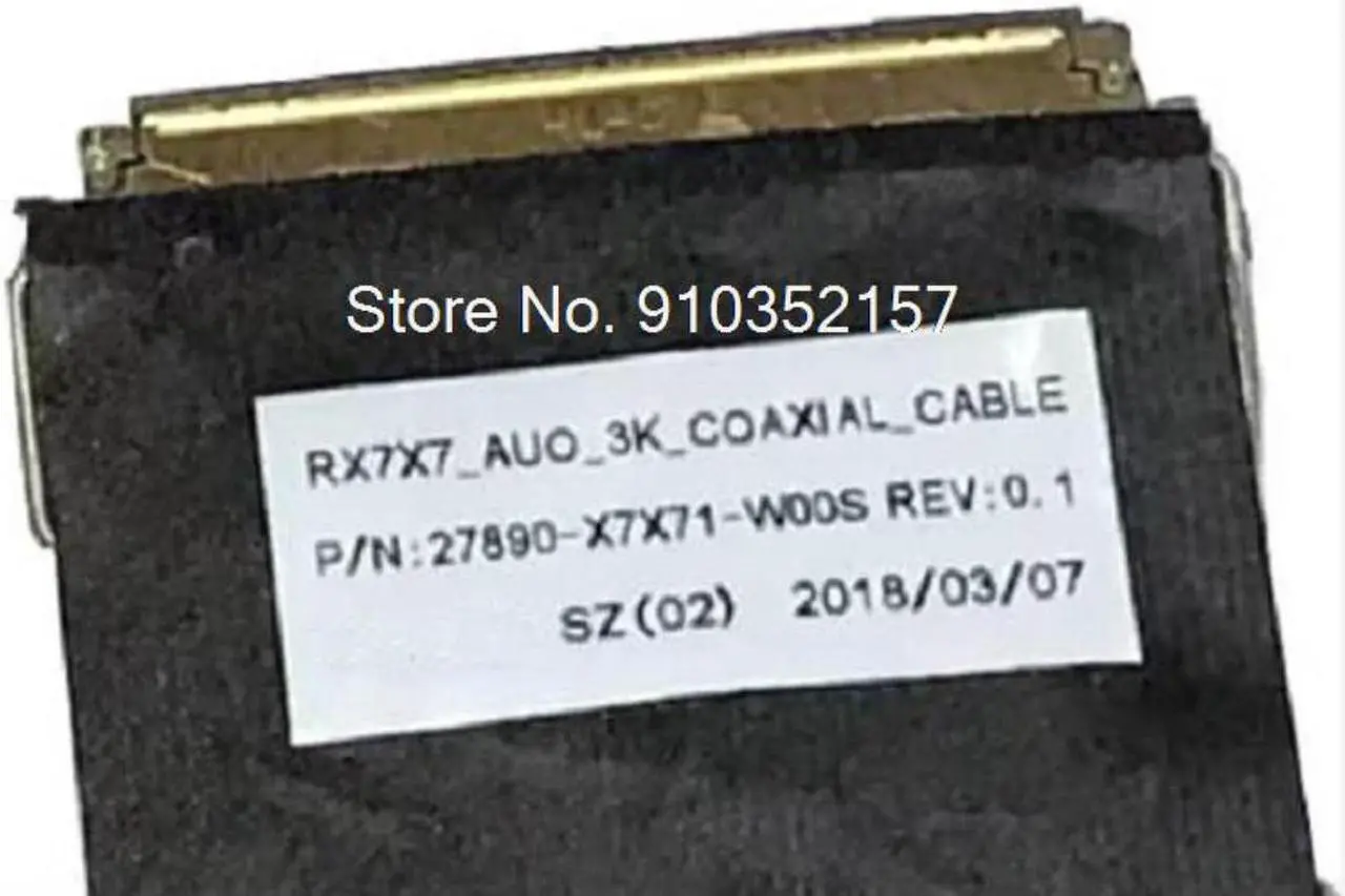 Laptop LCD Cable For Gigabyte R7X7 27890-X7X71-W00S REV:0.1 RX7X7_AUO ...